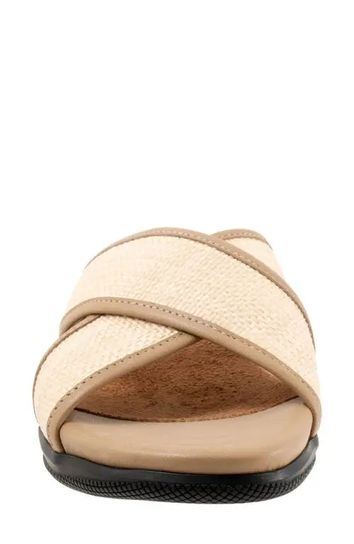 Softwalk Cross-strap Slide Sandal