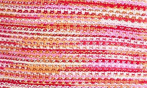 NIC+ZOE Space Dye Tuck Stitch Sweater - Red Multi