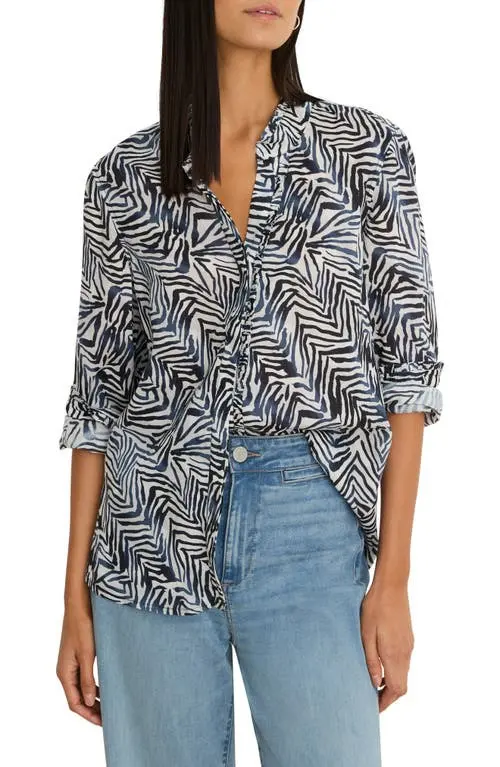 NIC+ZOE Inked Lines Button-up Shirt