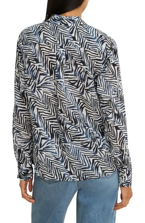 NIC+ZOE Inked Lines Button-up Shirt