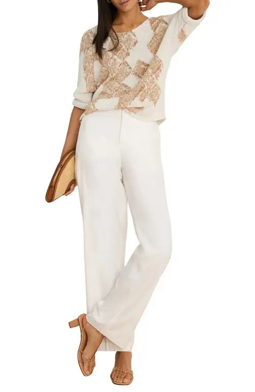 NIC+ZOE Cobblestone Stamp Pullover