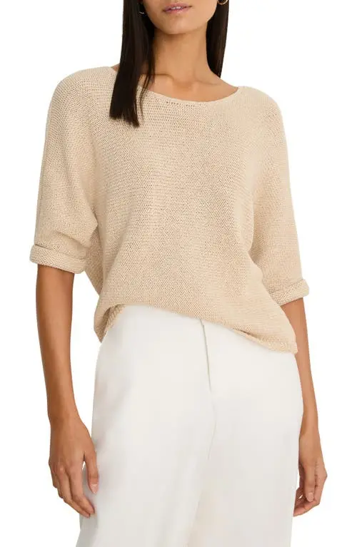 NIC+ZOE Crimpy Roll Sleeve Sweater