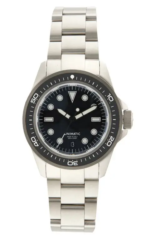 UNIMATIC Modello Uno U1s-pd6-b Prodiver Automatic Bracelet Watch - Black
