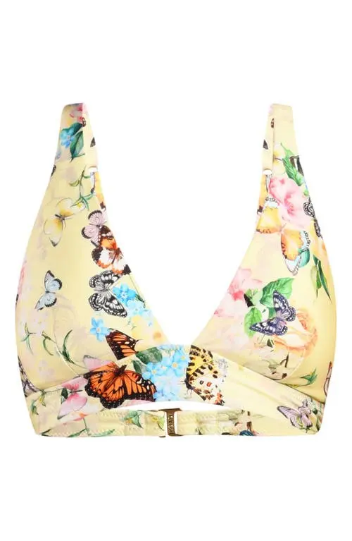 L'Agence Lexie Garden Butterfly Bikini Top
