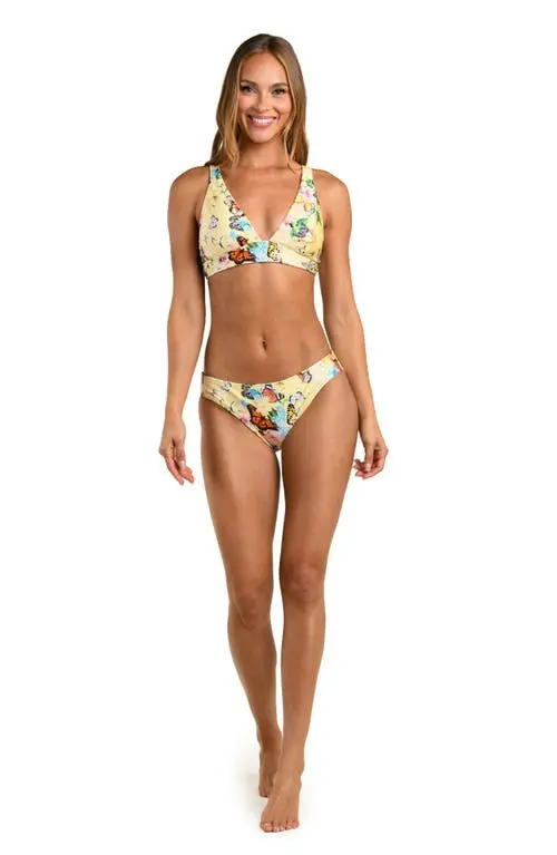 L'Agence Lexie Garden Butterfly Bikini Top