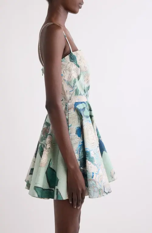 Givenchy Rose Jacquard Mini Dress - Mint Green
