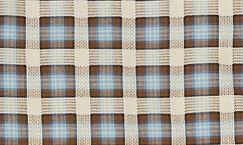 Nn07 Deon 50037 Organic Cotton Button-up Shirt - Blue Check