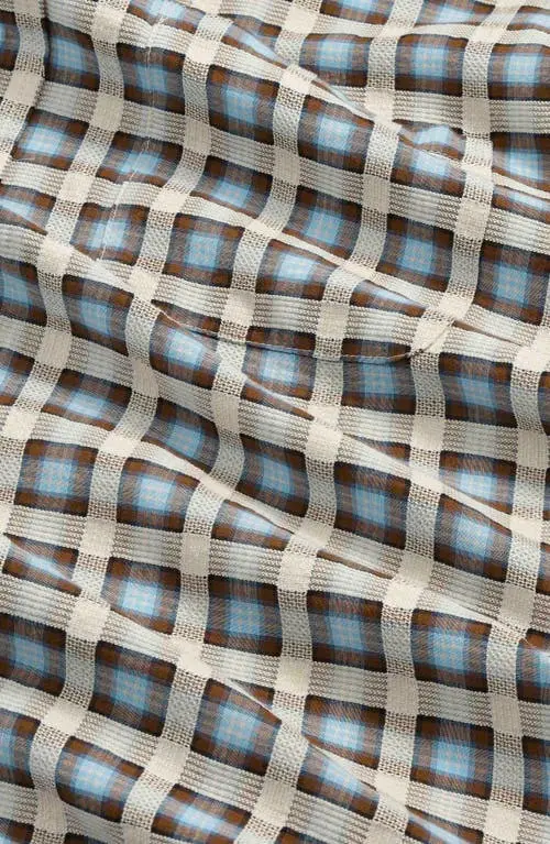 Nn07 Deon 50037 Organic Cotton Button-up Shirt - Blue Check