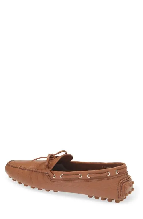 Prada Grid Driving Loafer - Cognac