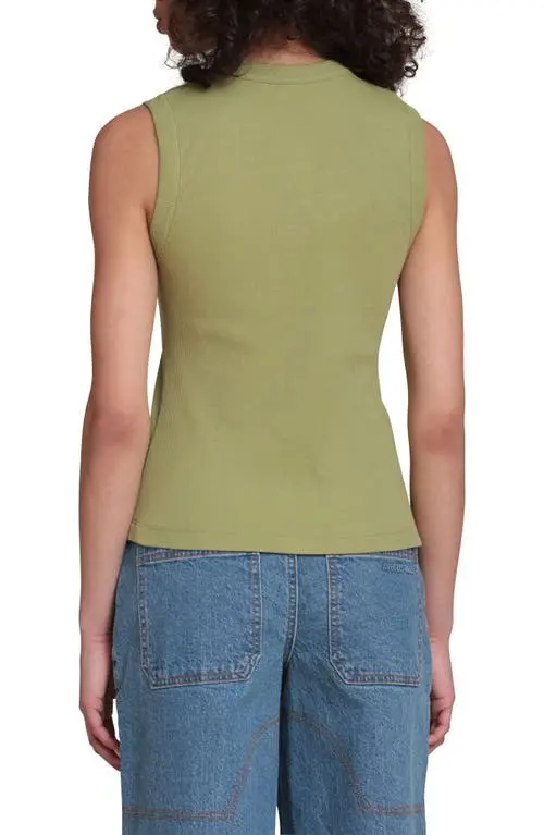 Avec Les Filles Sleeveless Rib Tank