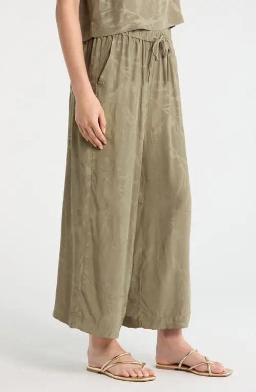 Splendid Angie Jacquard Palazzo Ankle Pants