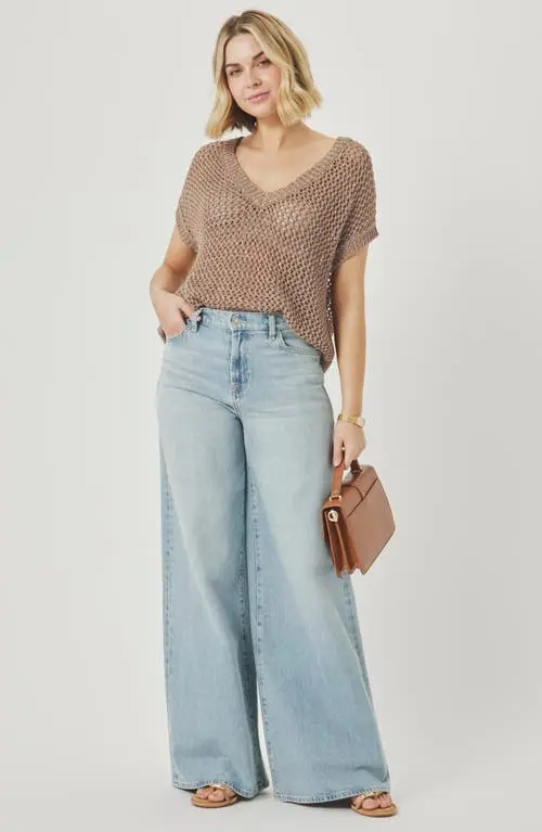 Splendid Nia Sequin Open Stitch Sweater