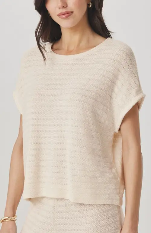 Splendid Marisol Short Sleeve Sweater - Shell