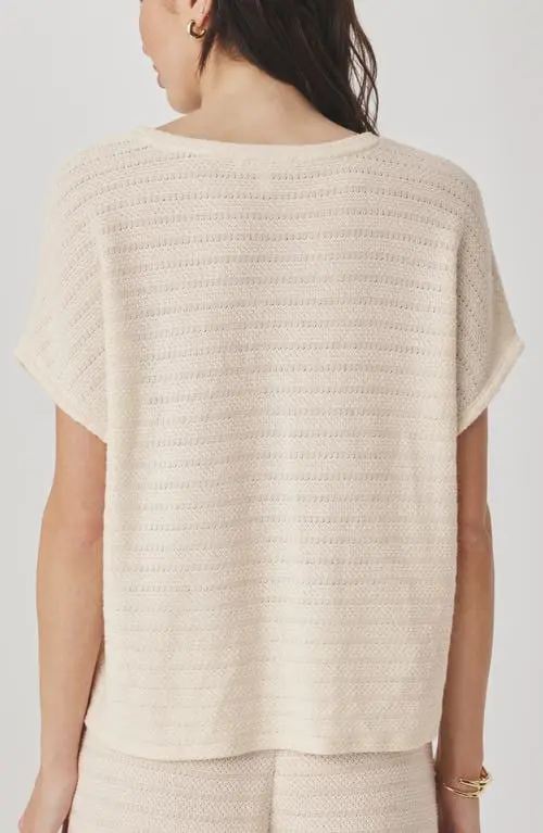 Splendid Marisol Short Sleeve Sweater - Shell