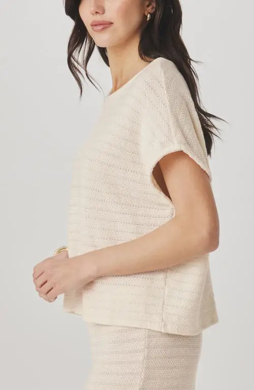 Splendid Marisol Short Sleeve Sweater - Shell