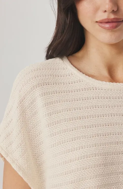 Splendid Marisol Short Sleeve Sweater - Shell