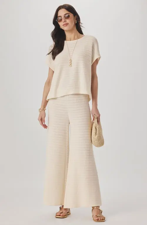 Splendid Marisol Short Sleeve Sweater - Shell