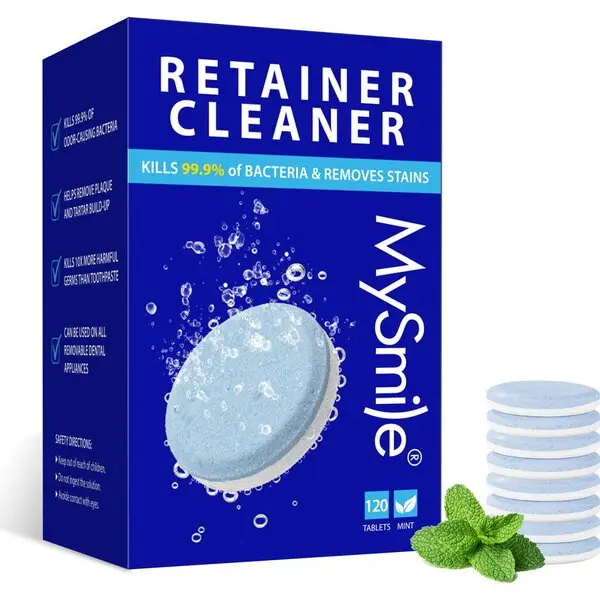 MYSMILE Denture Cleaning Tablets - Mint Blue