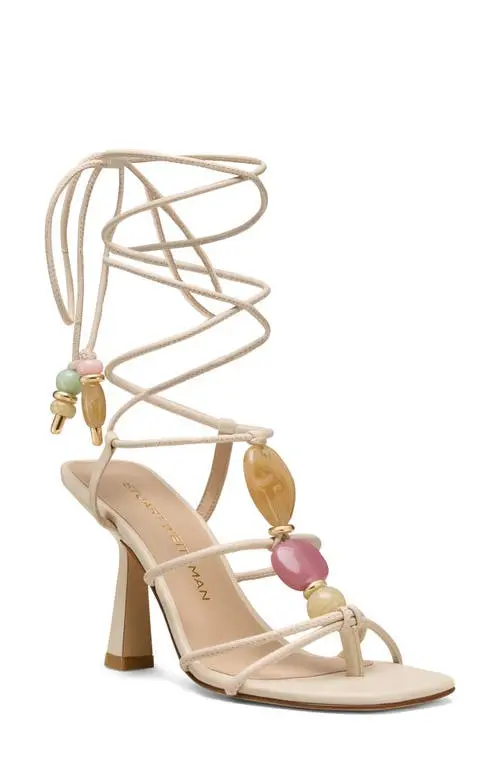 STUART WEITZMAN Majorca Wrap Sandal - Linen