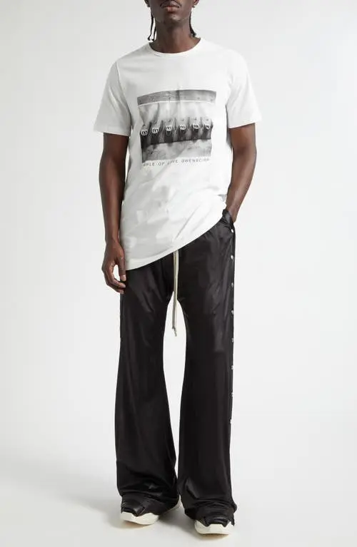 Rick Owens Level Temple Graphic T-shirt - Milk/black