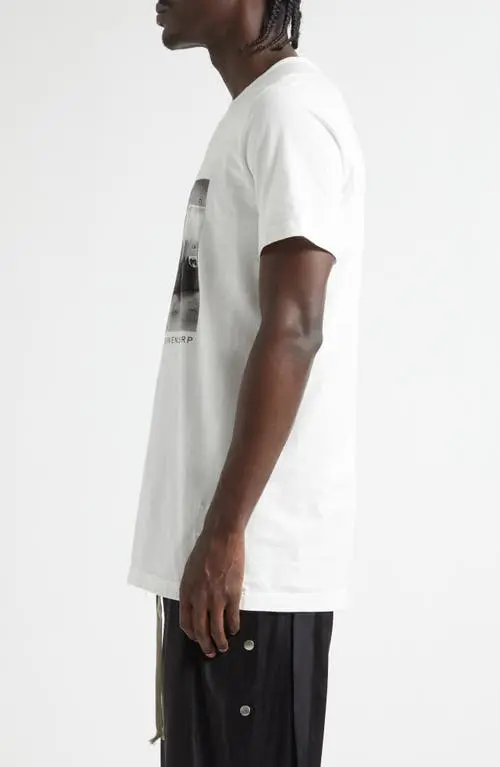 Rick Owens Level Temple Graphic T-shirt - Milk/black