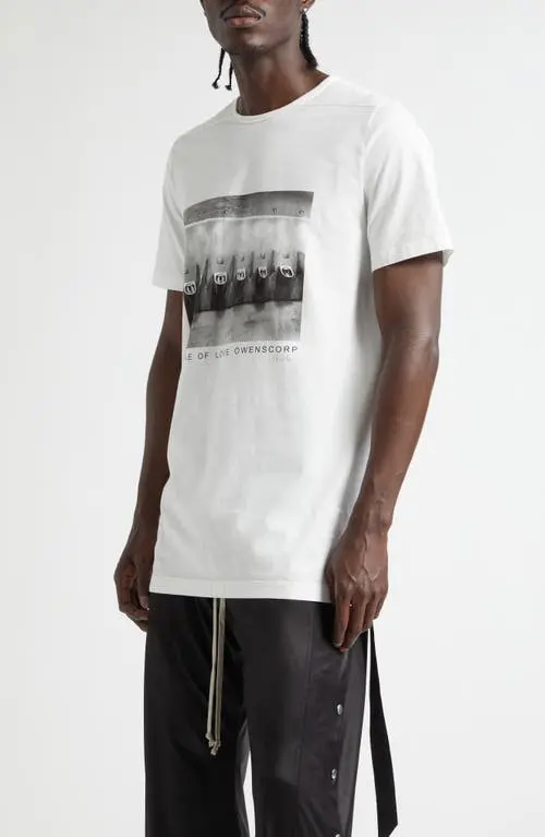 Rick Owens Level Temple Graphic T-shirt - Milk/black