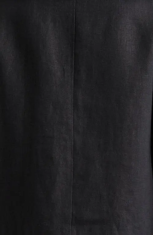 Posse Emma Boxy Linen Jacket - Black