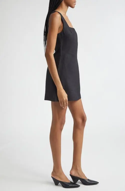 Posse Alice Linen Mini Dress - Black