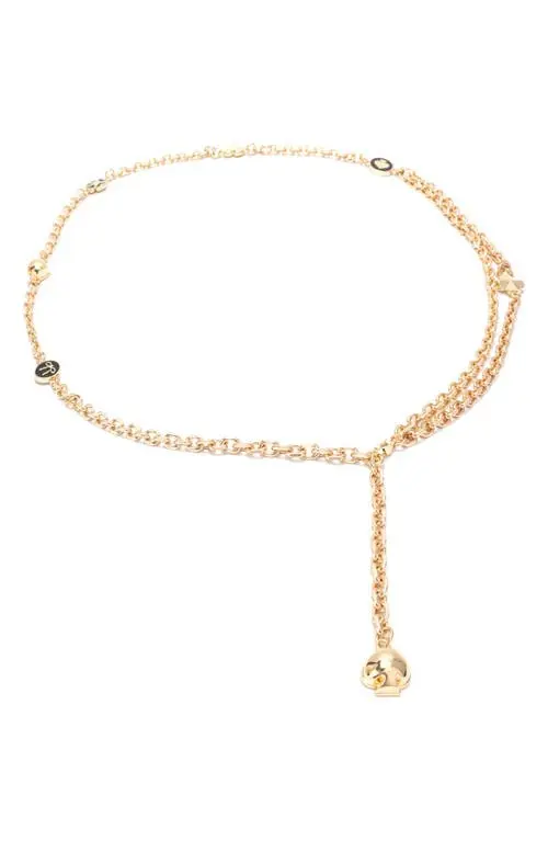 Kate Spade New York Multi Charm Layered Chain Belt - Polished Gold