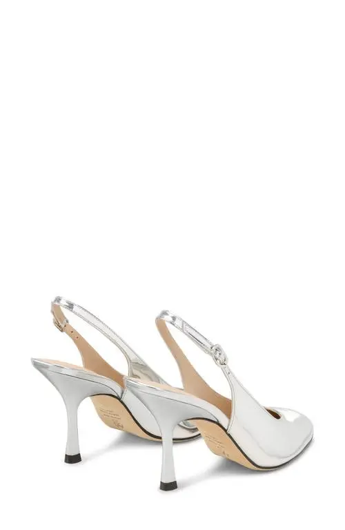STUART WEITZMAN Madison Slingback Pumps - Silver