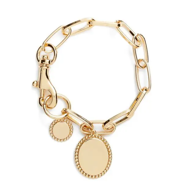 Rebecca Minkoff Medallion Link Bracelet - Gold
