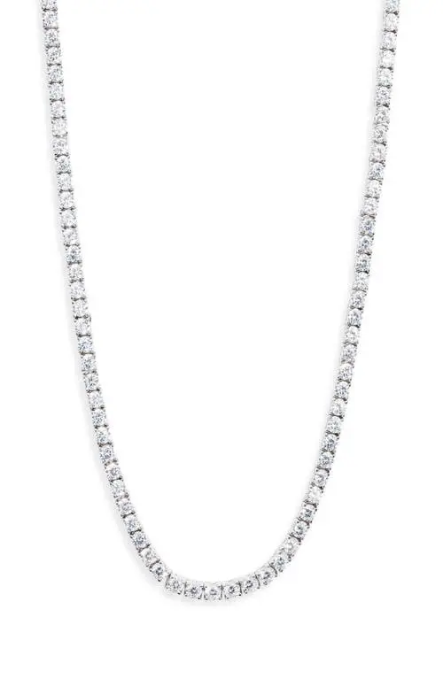 THE M JEWELERS Tennis Necklace With Cubic Zirconia - Silver