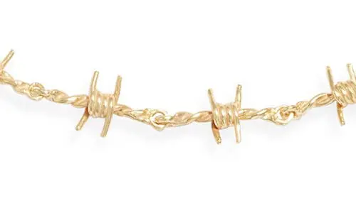 THE M JEWELERS Barbwire Necklace & Bracelet Set