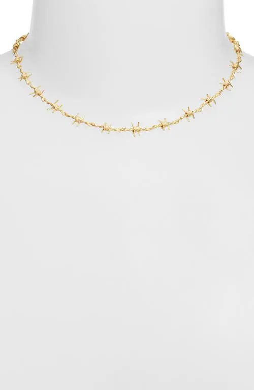 THE M JEWELERS Barbwire Necklace & Bracelet Set