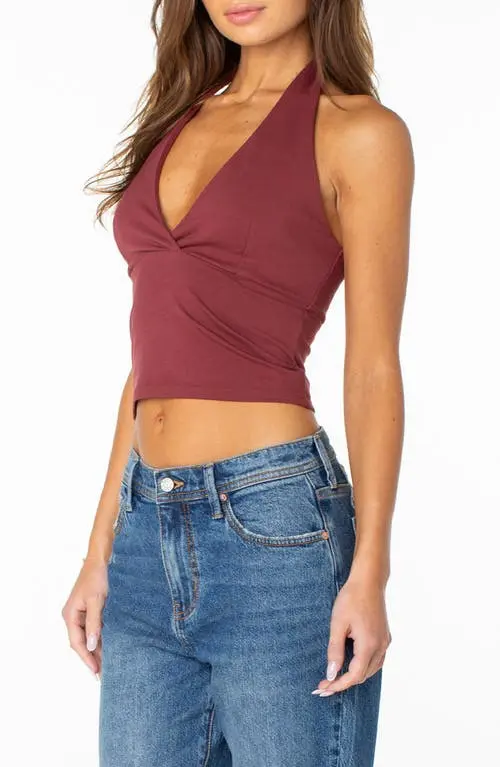 Roxy Crop Halter Top - Port