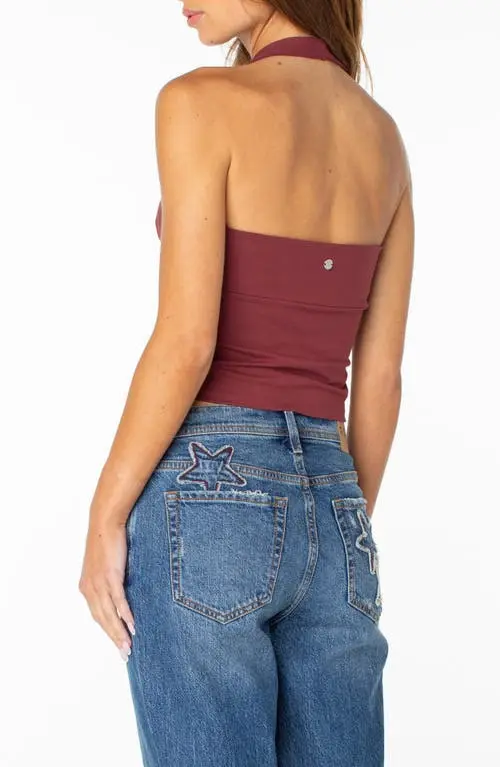 Roxy Crop Halter Top - Port