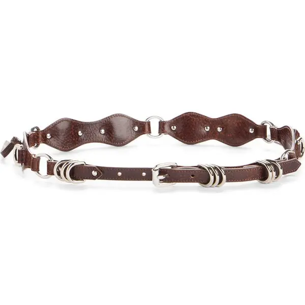 Isabel Marant Bolton Leather Belt - Chocolate