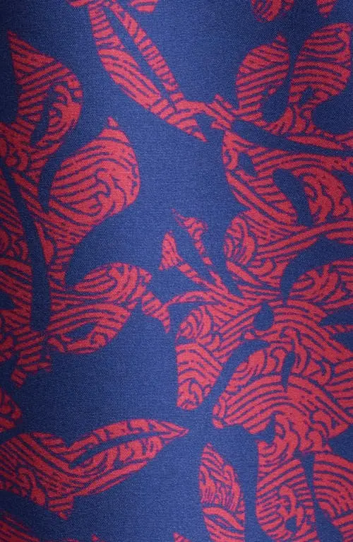 KAHALA Tide Pool Short Sleeve Button-up Shirt - Navy