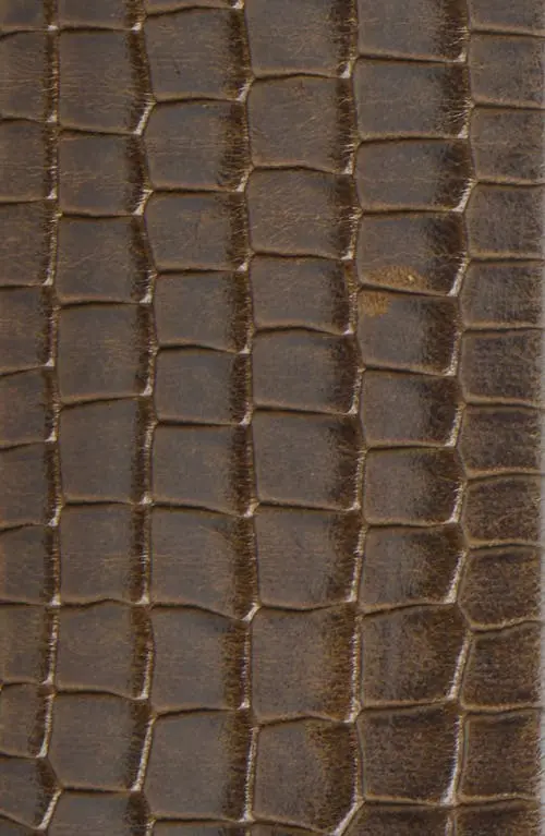 Isabel Marant Étoile Mirko Croc Embossed Leather Belt - Dark Khaki