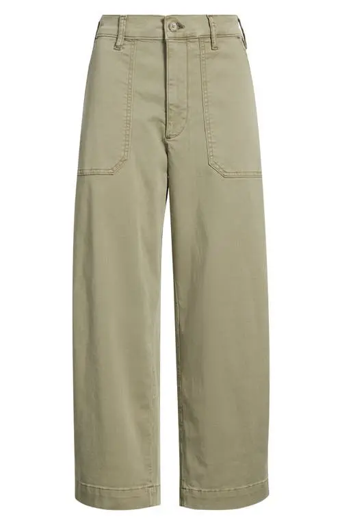 FRAME The Ranger Crop Wide Leg Utility Pants - Thyme
