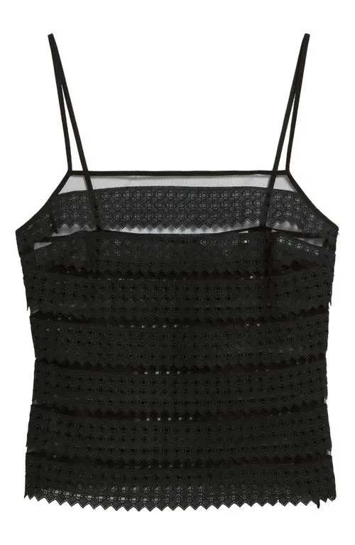 FRAME The Lattice Crochet Camisole
