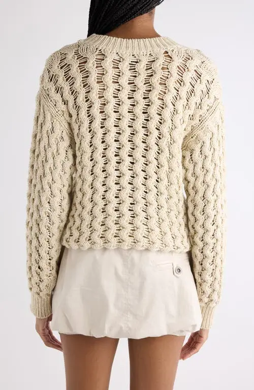 Isabel Marant Étoile Aurelys Open Stitch Cotton Sweater
