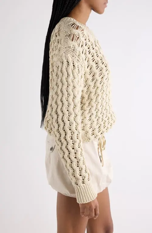 Isabel Marant Étoile Aurelys Open Stitch Cotton Sweater