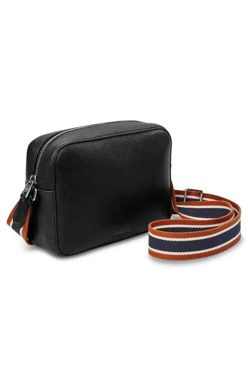 Shinola Leather Camera Crossbody Bag