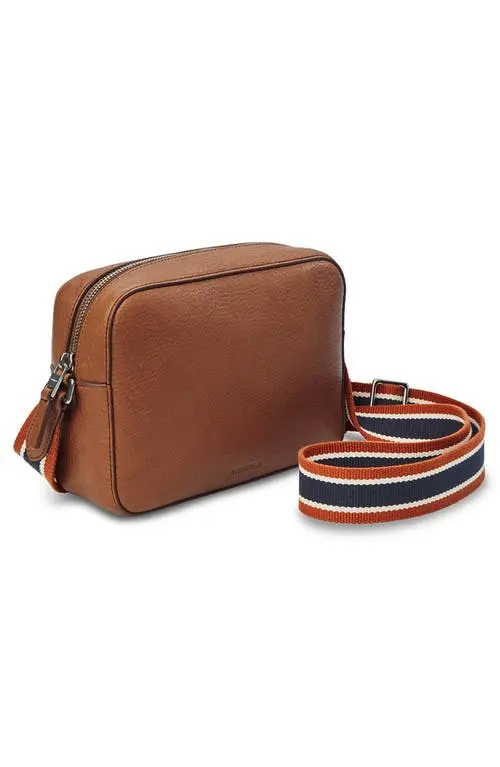 Shinola Leather Camera Crossbody Bag