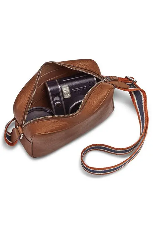 Shinola Leather Camera Crossbody Bag