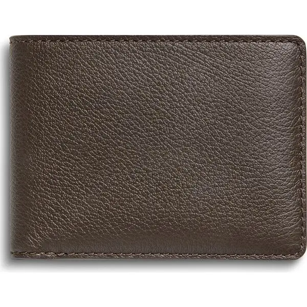 Shinola Canfield Pebble Leather Bifold Wallet - Espresso