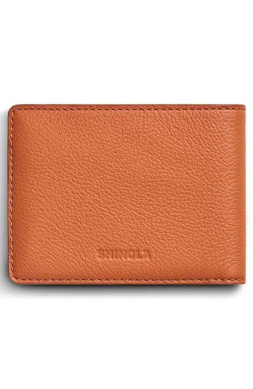 Shinola Canfield Pebble Leather Bifold Wallet