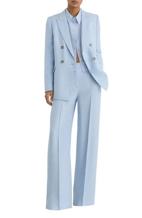 REISS Magda Pleated Flared Trousers