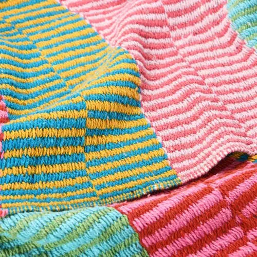 STORIED HOME Soft Woven Reclaimed Cotton Blend Throw